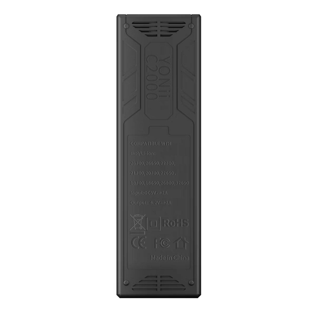 Yonii 26800 Single slot 2A Fast USB-C 3.6V 3.7V Li-ion Battery Charger ...