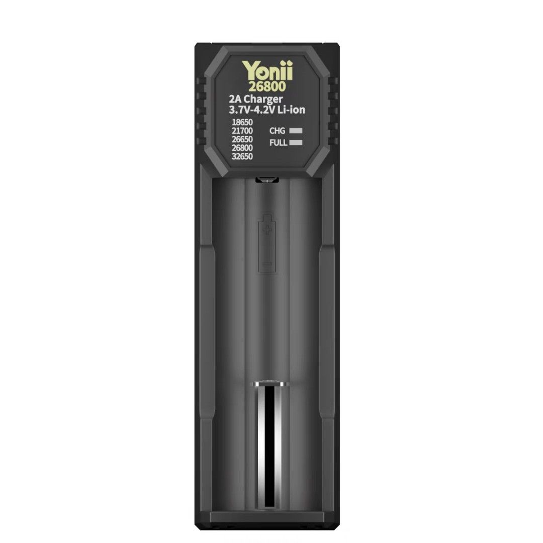 Yonii 26800 Single slot 2A Fast USB-C 3.6V 3.7V Li-ion Battery Charger ...