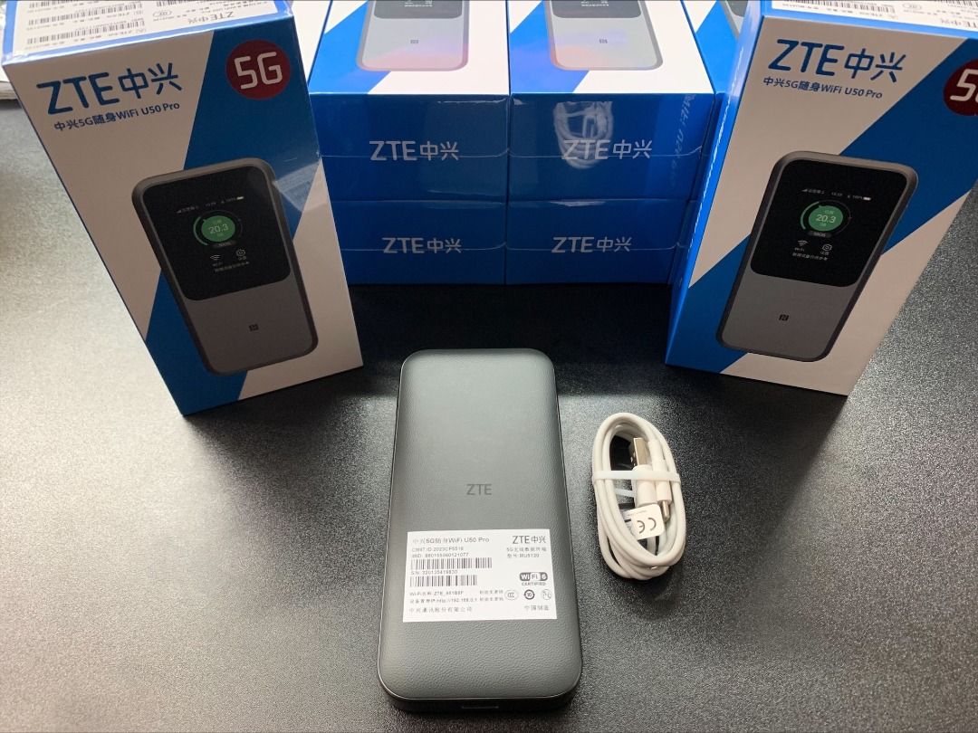 ZTE MU5120 5G 2.975Gbps 4G+ WiFi 6 MiFi Mobile Modem Router Touch ...