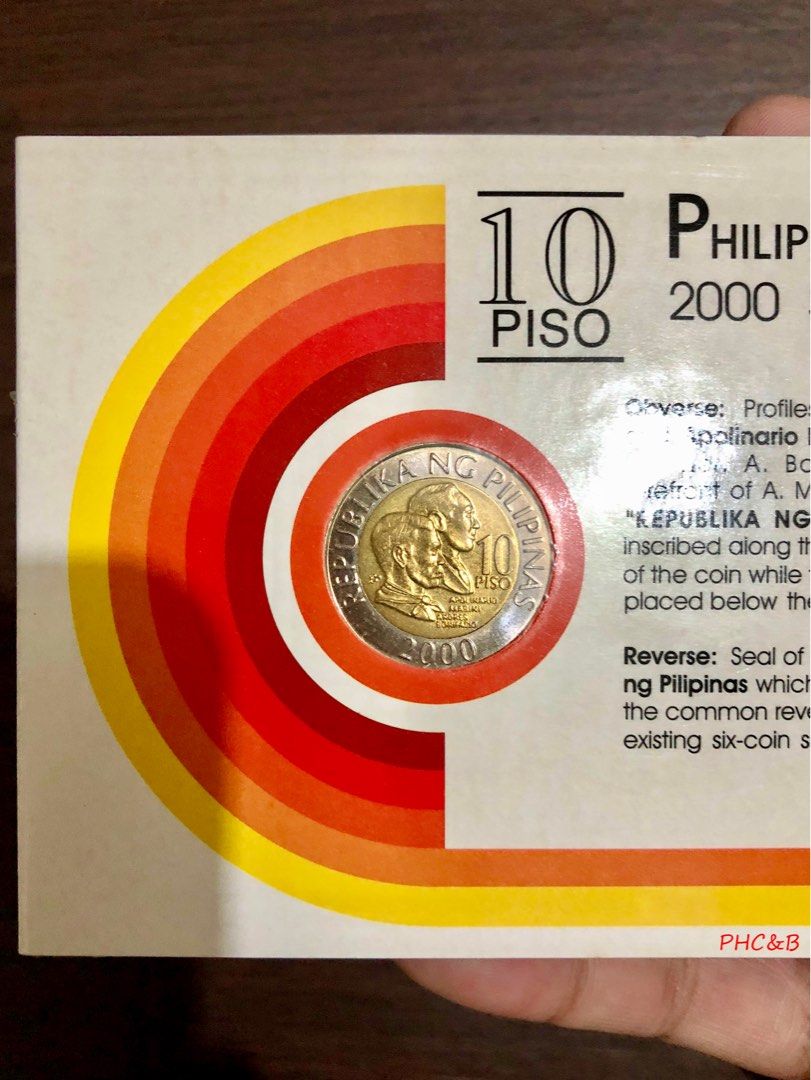 10 Piso Philippine Millennium Coin 2000 Series, Hobbies & Toys ...