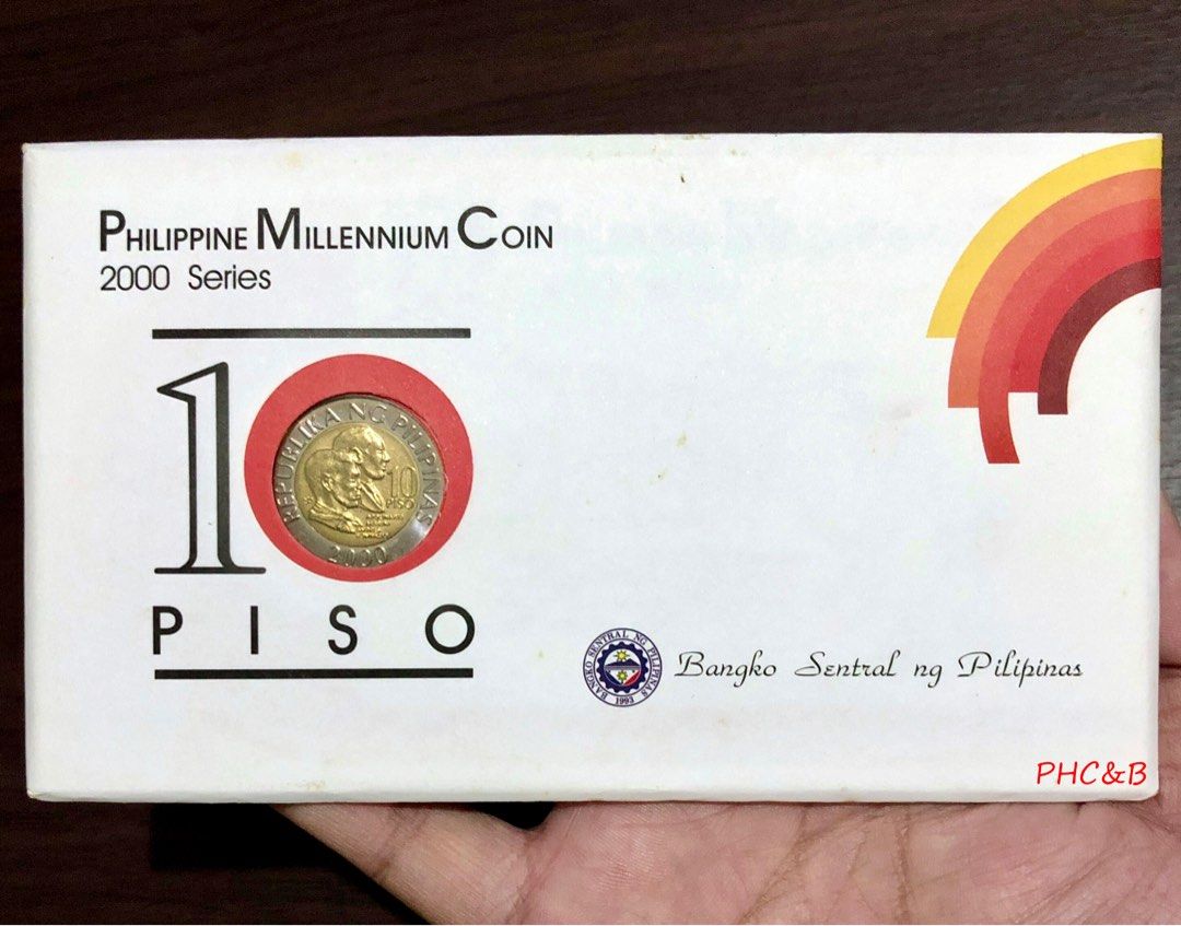 10 Piso Philippine Millennium Coin 2000 Series, Hobbies & Toys ...