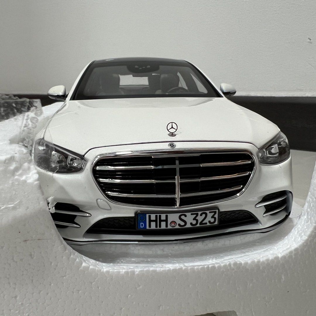 1:18 Norev Mercedes Benz S Class W223 2021 (White), Hobbies & Toys ...