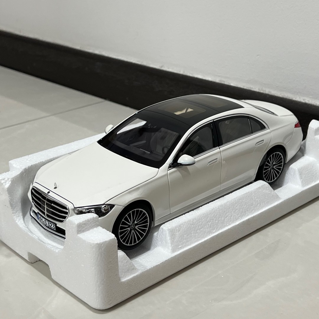 1:18 Norev Mercedes Benz S Class W223 2021 (White), Hobbies & Toys ...