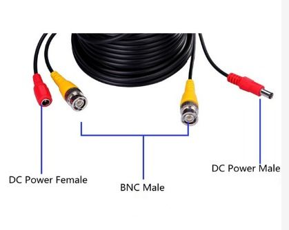 18m Siamese Cable with BNC + DC, Computers & Tech, Parts & Accessories ...
