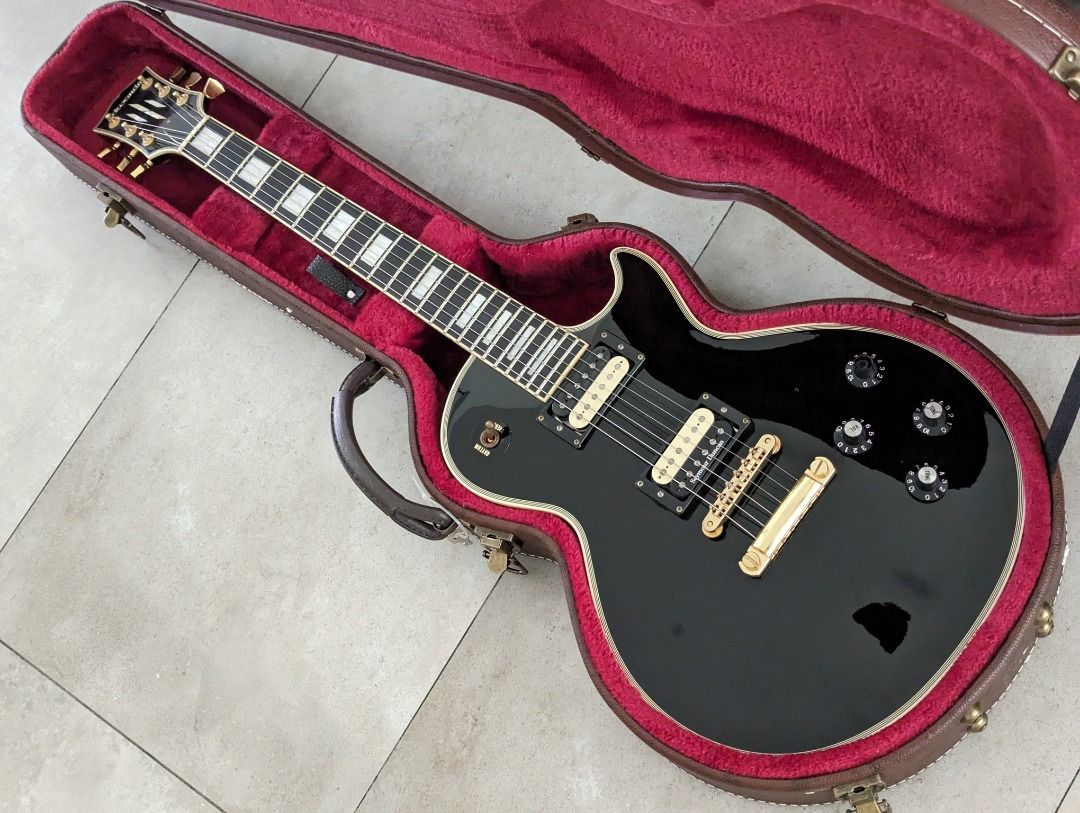 2005 ESP Edwards E-LP-92 CD Made in Japan Les Paul Custom No Pickguard ...