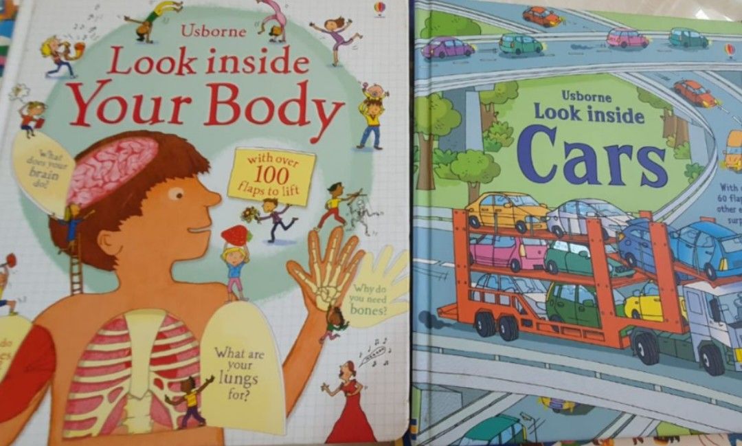 2 Usbourne Look Inside Flap Books for Creative thinking, Hobbies & Toys ...