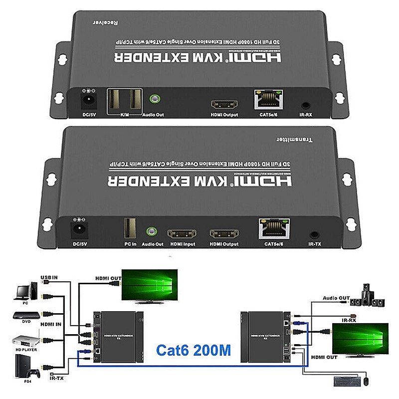 4K 200M KVM EXTENDER/HDMI EXTENDER BY:7-STAR*, Computers & Tech, Parts ...