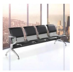 4-SEATER GANG CHAIR OFFICE PARTITION FURNITURE on Carousell