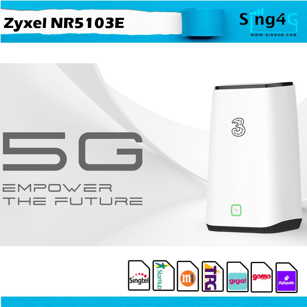 5G CPE Zyxel 3 UK NR5103e ROUTER 4.6Gbps AX3600 WiFi 6 4K/8K streaming ...