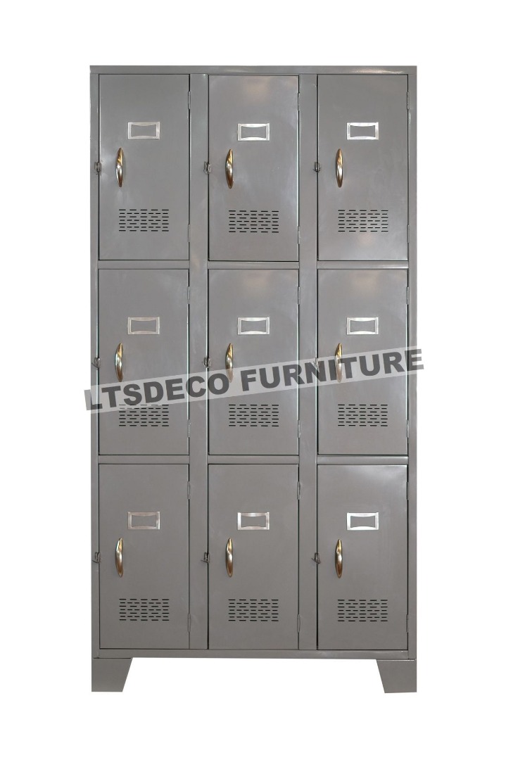 9 DOOR STEEL LOCKER OFFICE PARTITION FURNITURE WITH STAND on Carousell