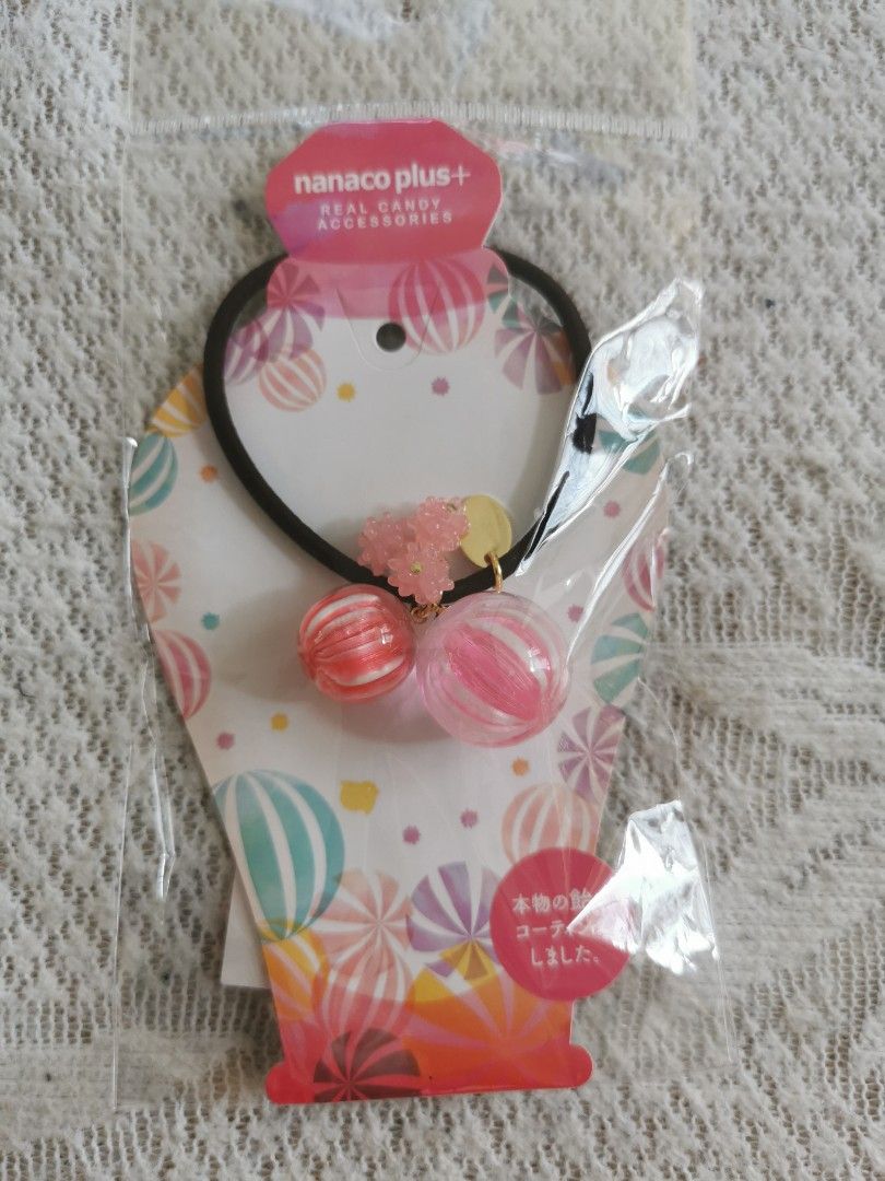 京都限定 Nanaco Plus+ 頭髮橡筋, 女裝, 飾物及配件, 吊飾 - Carousell