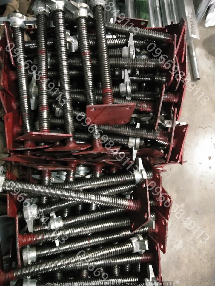 Adjsutable Base jack 27mm x 600mm Solid Threaded Rod Heavy Duty Brand ...