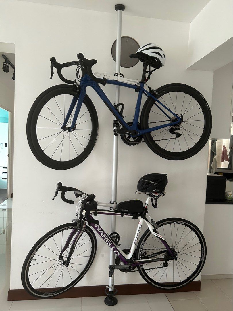 Aluminium Dual Bicycle Stand Pole, Sports Equipment, Bicycles & Parts ...