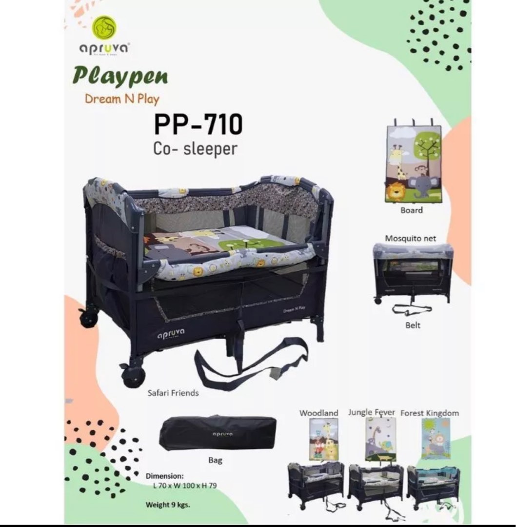 Apruva Dream n Play complete with free mattress on Carousell
