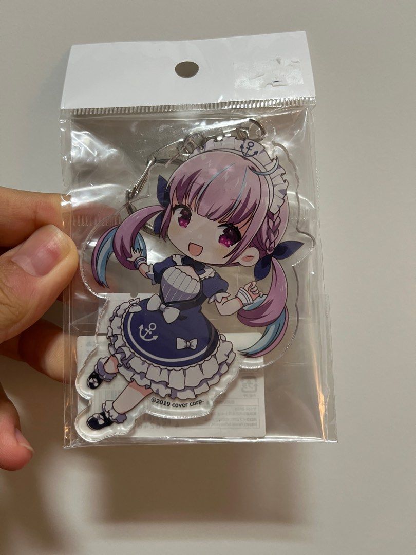 Hololive Aqua keychain, Hobbies & Toys, Memorabilia & Collectibles, J ...