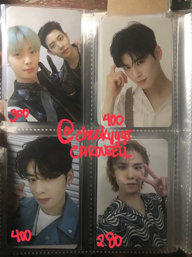 ASTRO Eunwoo Jinjin MJ Rocky Moonbin Sanha Photocards on Carousell