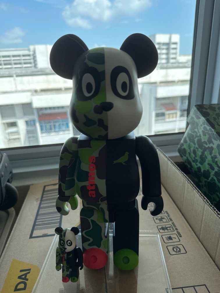 Atmos x Staple Bearbrick 400% and 100%, Hobbies & Toys, Toys & Games on ...