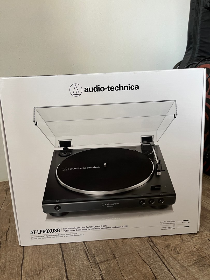 Audio-Technica AT-LP60XUSB Record Player/ TurnTable, Audio, Portable ...
