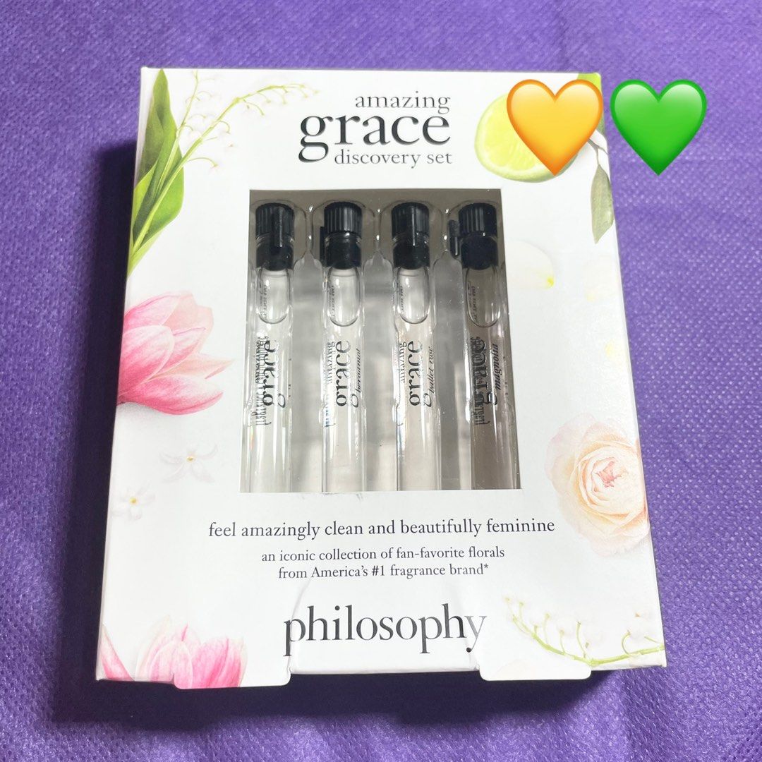 AUTHENTIC Philosophy amazing grace perfume discovery set bergamot ...
