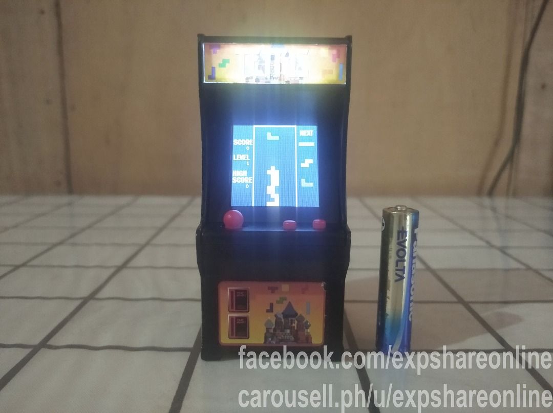 Authentic Tetris Mini Arcade Keychain, Video Gaming, Video Game ...