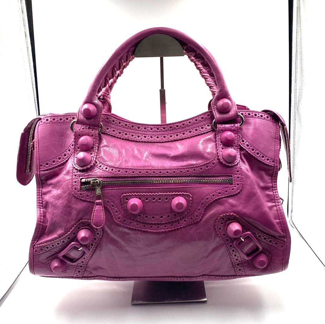 Balenciaga Pink Giant Brogues, Luxury, Bags & Wallets on Carousell