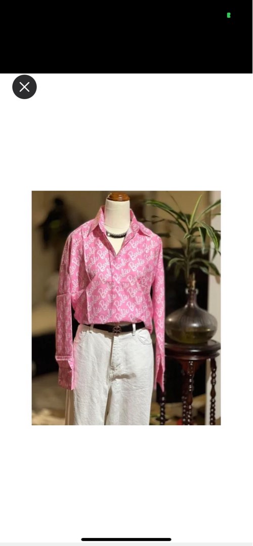 Barbie ling sleeves polo on Carousell