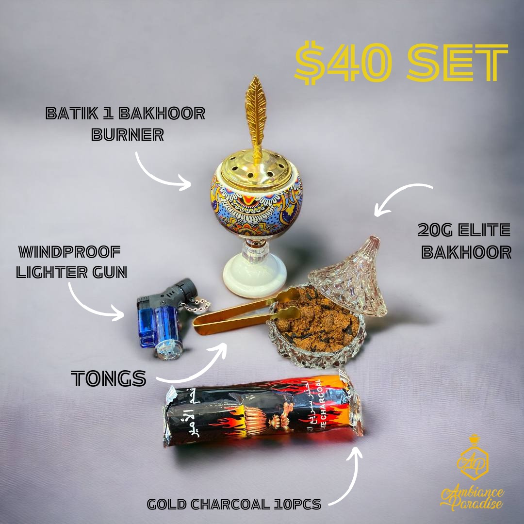 Batik Set Bakhoor Burners, Furniture & Home Living, Home Fragrance on ...