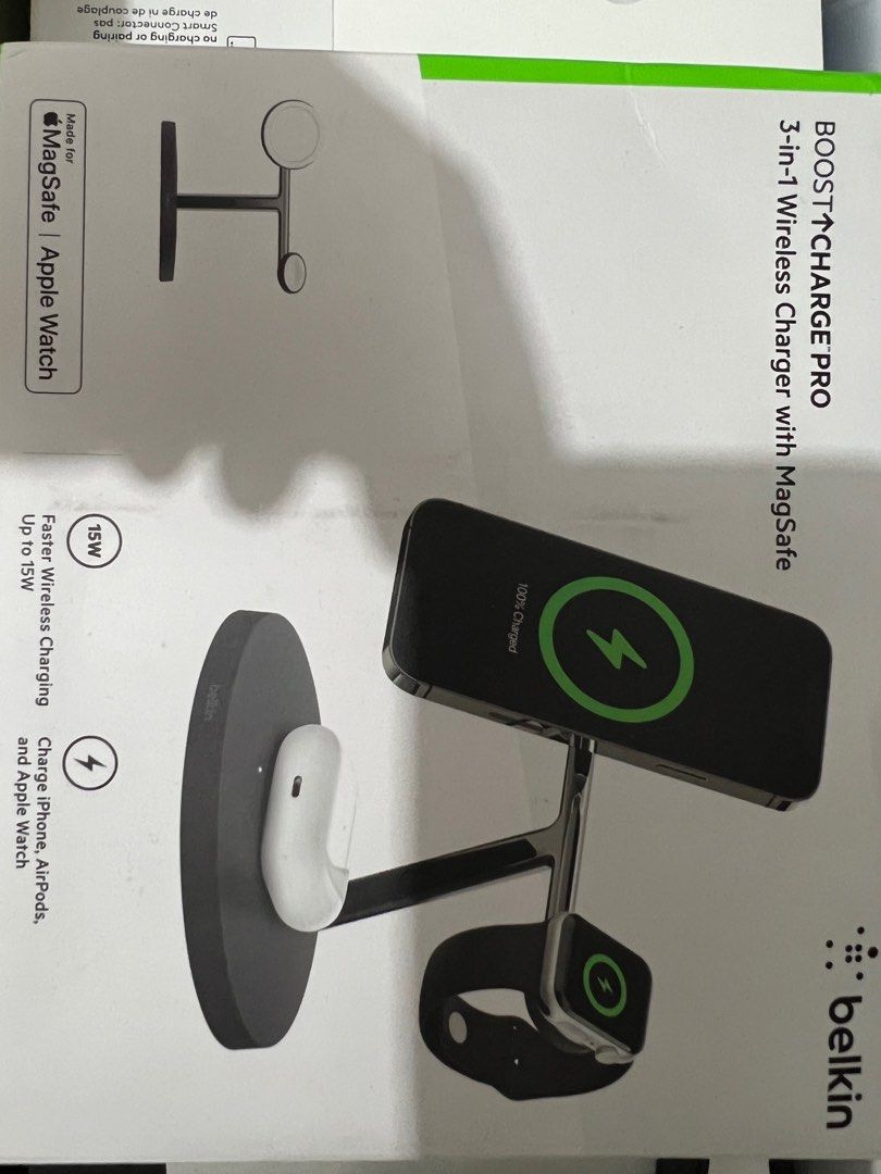 Belkin 3-in-1 charger., Mobile Phones & Gadgets, Other Gadgets on Carousell