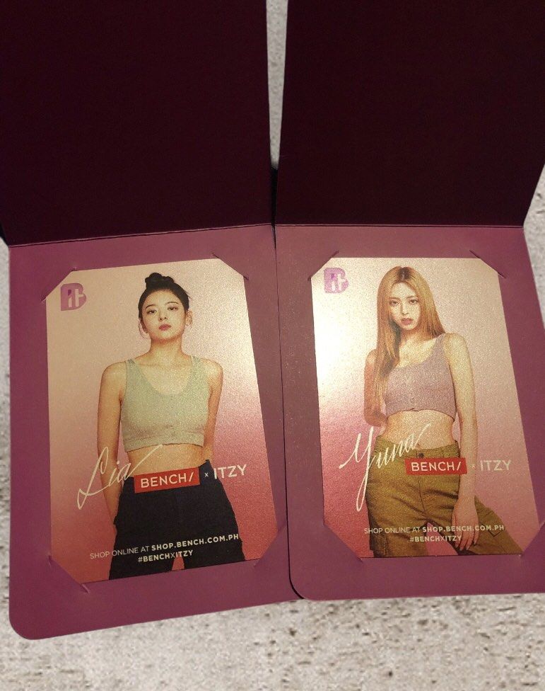 Bench ITZY Official Photocard Lia and Yuna On-hand on Carousell
