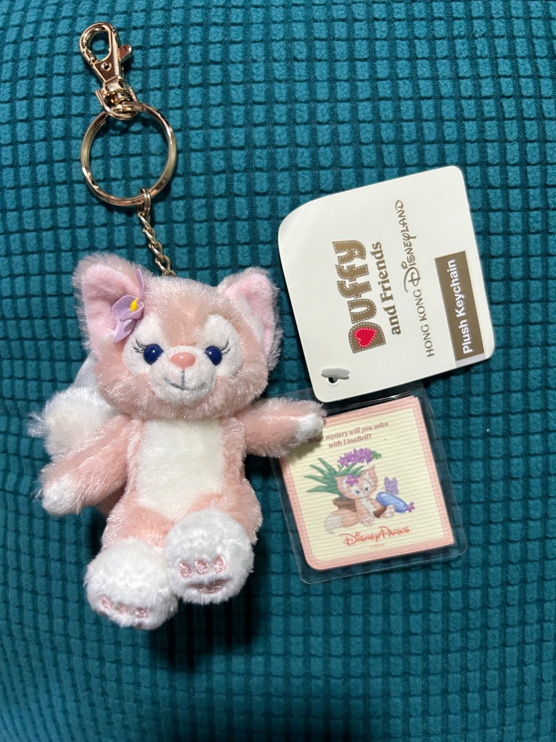 BNWT Authentic Hong Kong Disneyland Sitting LinaBell Keychain Plush ...