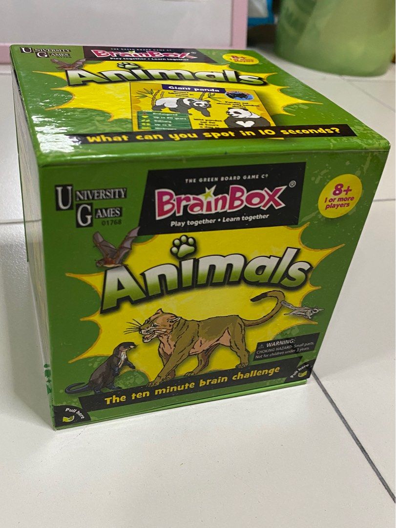 brainbox educational animal flashcard game, Hobbies & Toys, Toys & Games on Carousell