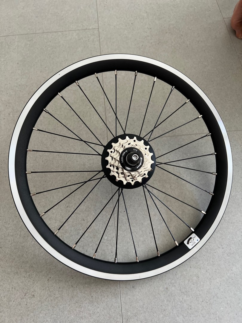 Brompton Ti 4 speed wheel set, Sports Equipment, Bicycles & Parts ...