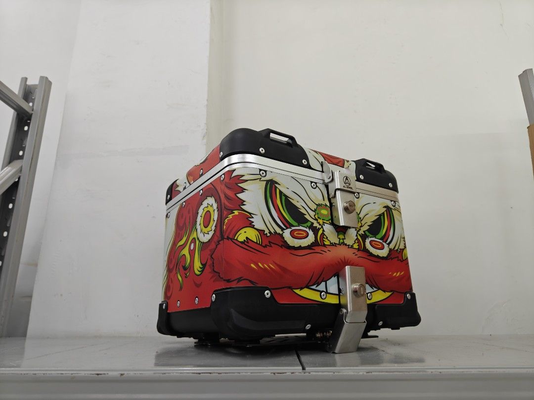 Cabin Luggage trolley box Aluminum box, Motorcycles, Motorcycle ...