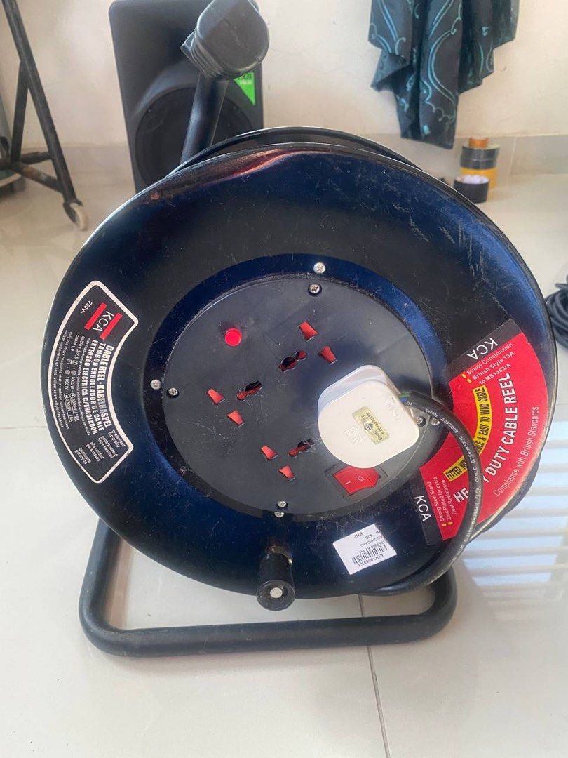 Cable Extension Roller with 30M Cable (Used), Audio, Other Audio ...