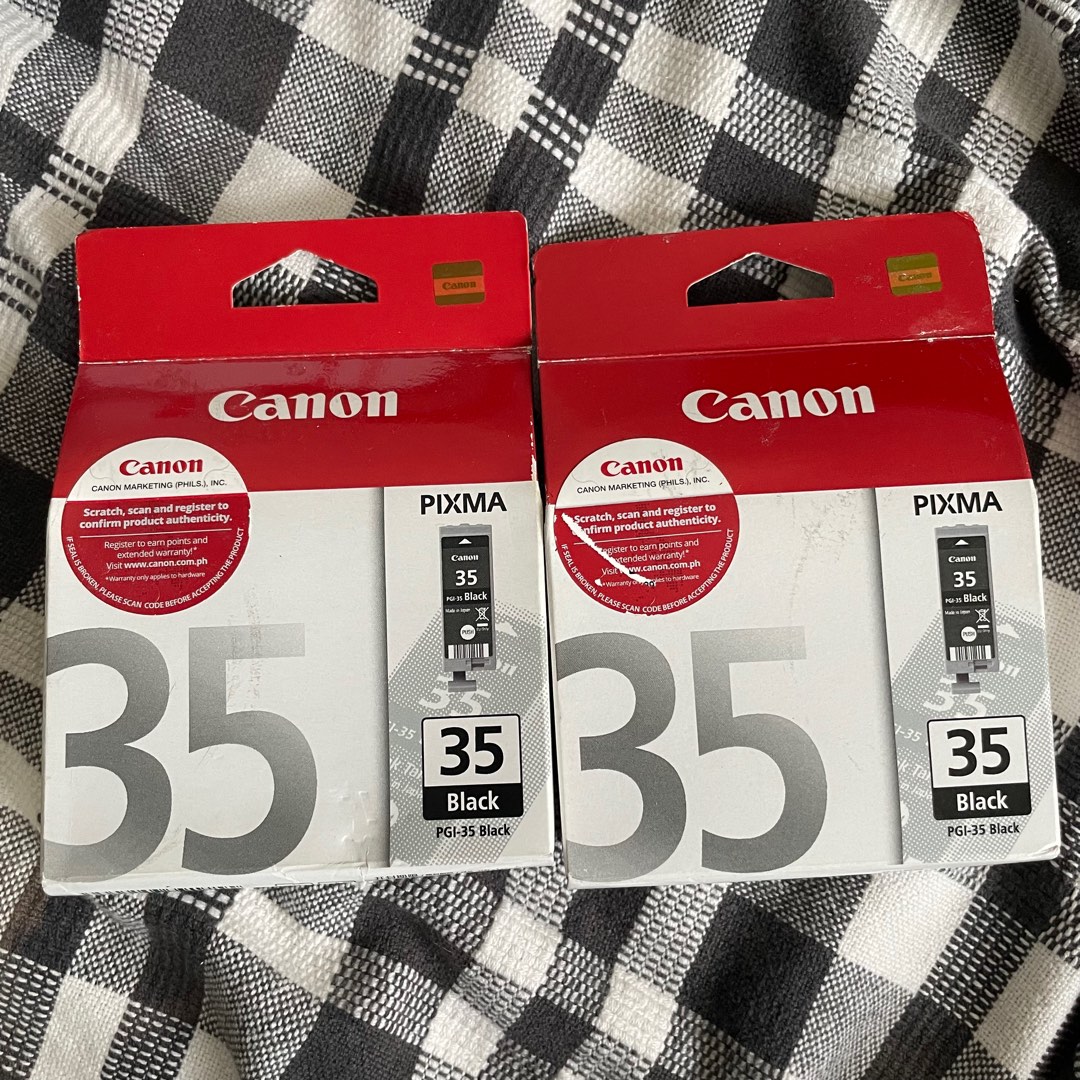 Canon PIXMA PGI-35 Black Ink Printer Set of 2 on Carousell