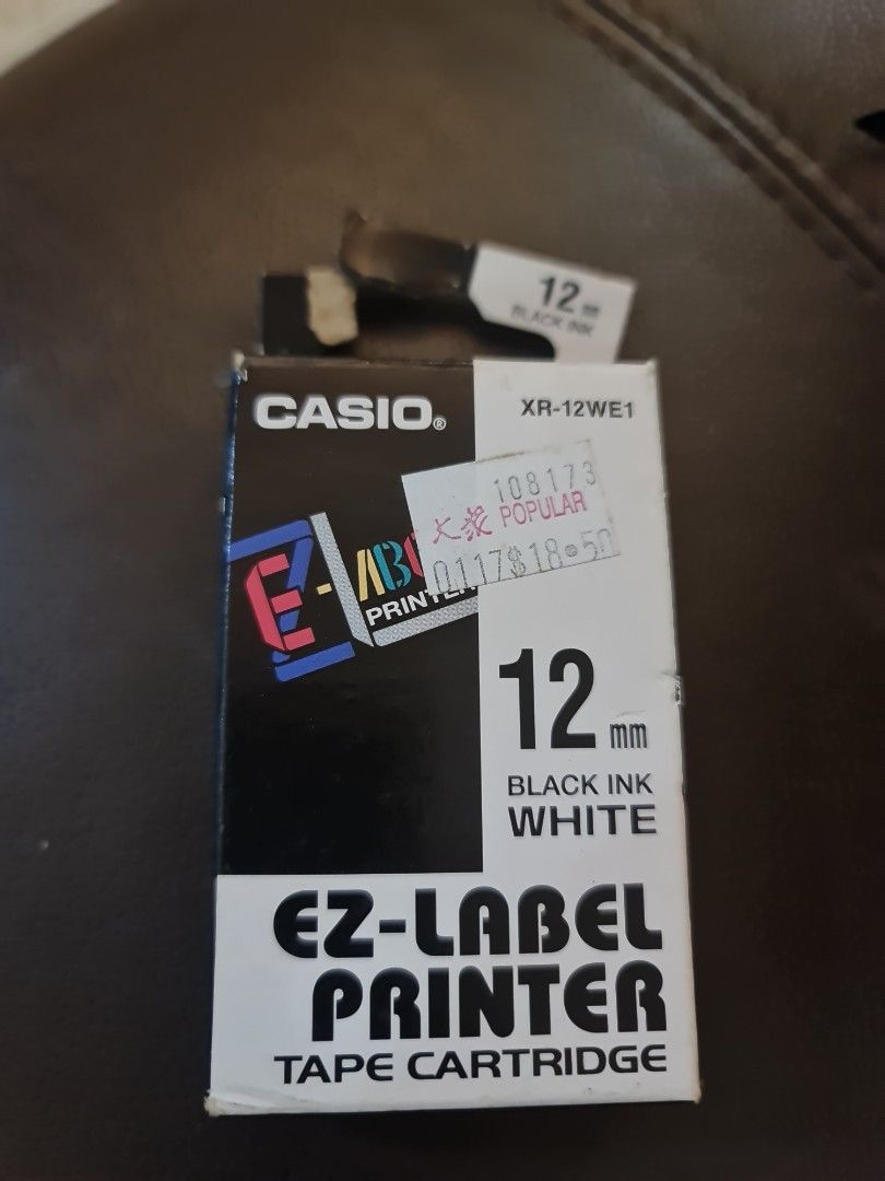 Casio EZ-label printer tape cartridge, Computers & Tech, Printers ...