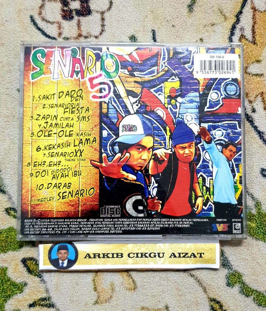 CD SENARIO 5 - SENARIO 10 TAHUN (1ST PRESS), Hobbies & Toys, Music ...