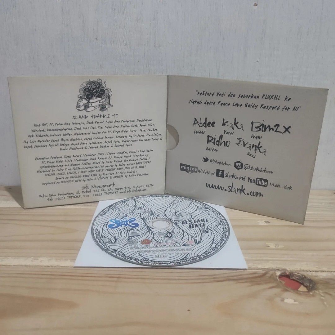 CD SLANK - reStart Hati (Tanda Tangan Bim2), Musik & Media, CD, DVD ...