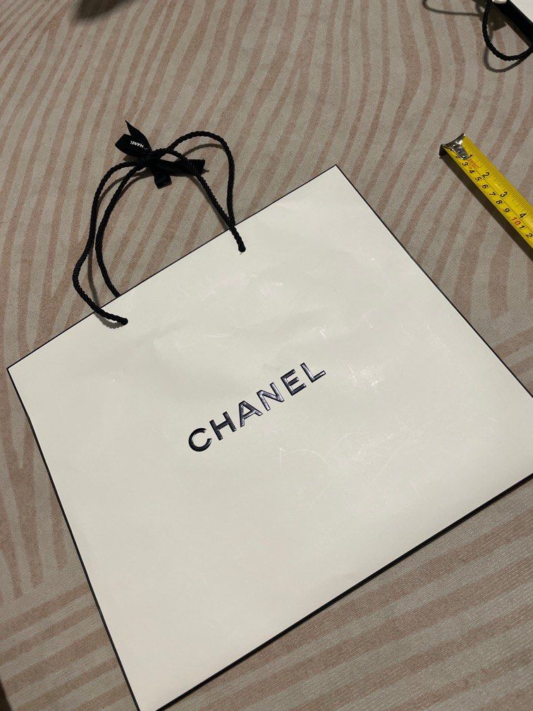 Chanel paper bag 30x35, Women's Fashion, Bags & Wallets, Tote Bags on ...