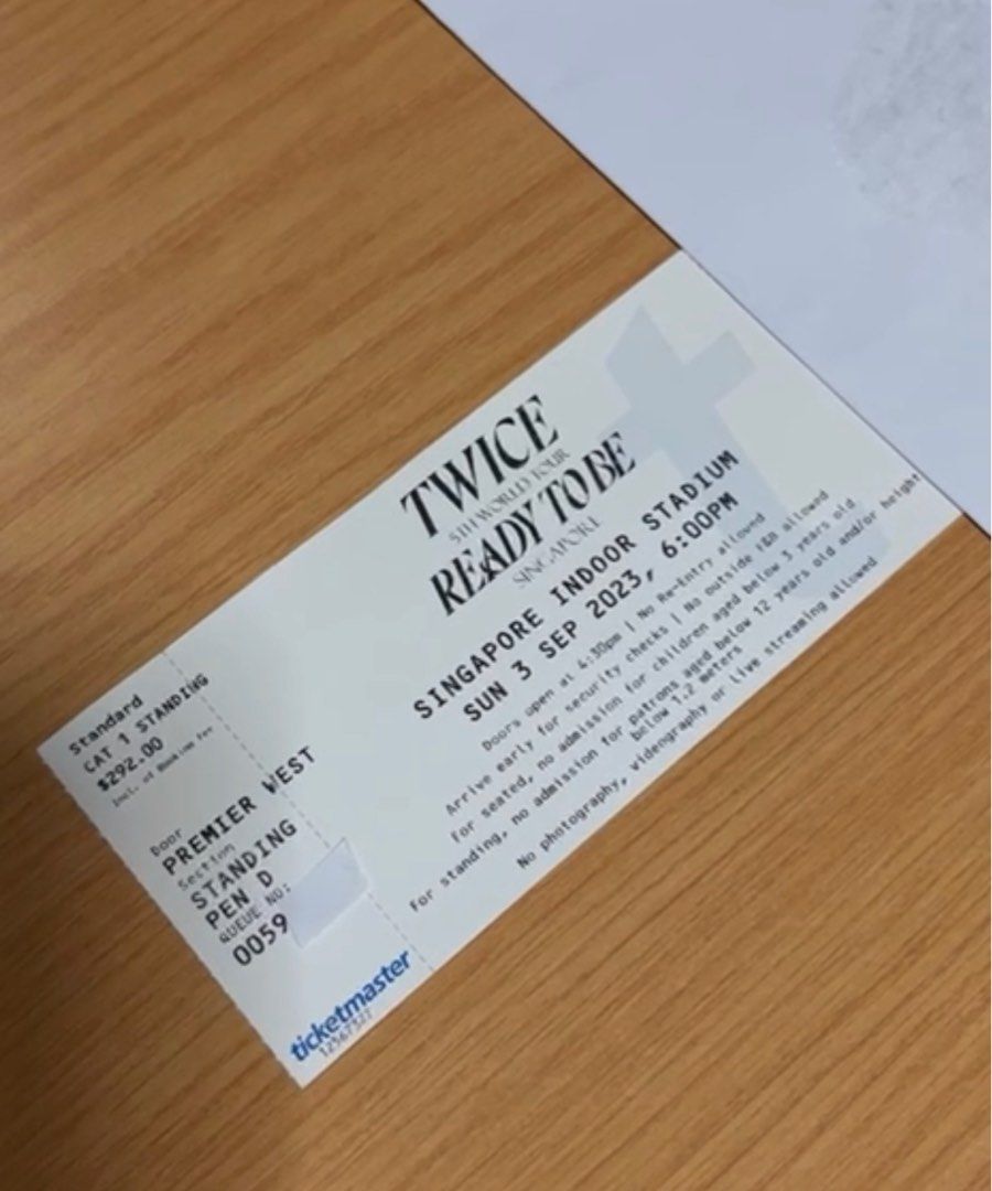 [CHEAP] WTS Twice Ready to Be Concert Singapore Cat 1 X 1 Pen D ...