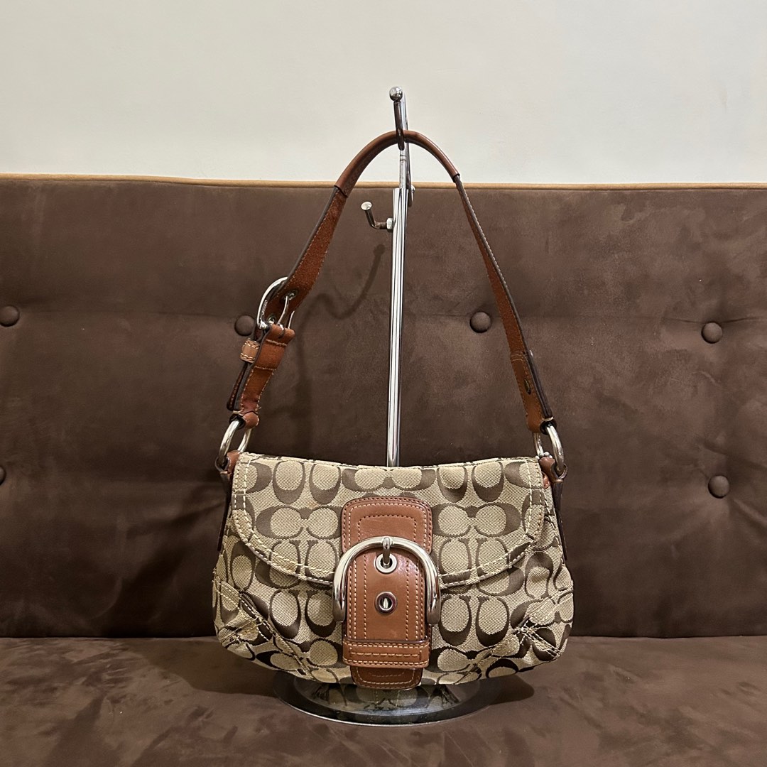 Coach Soho Khaki Signature on Carousell