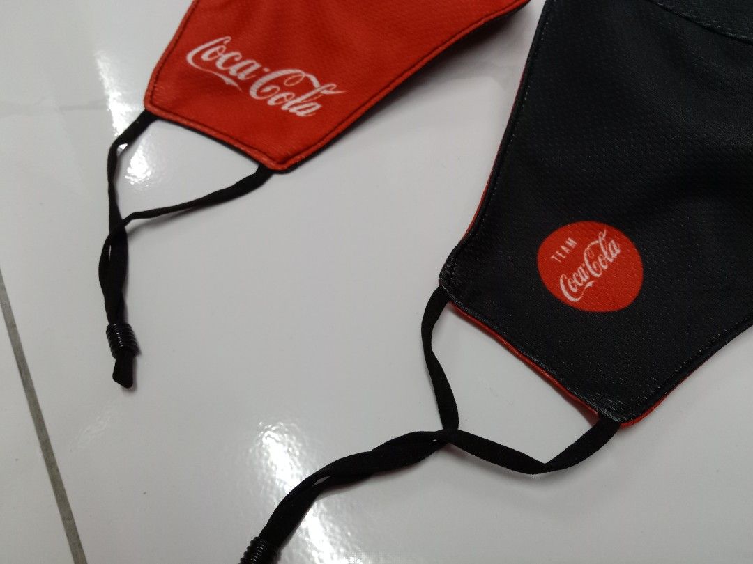 Coca Cola Coke Double Sided Face Masks, Health & Nutrition, Face Masks ...