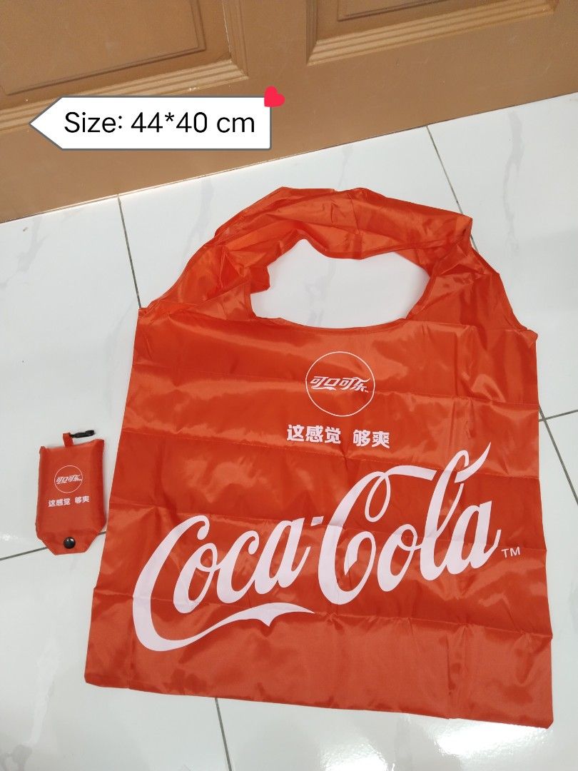 Coca Cola Coke Foldable Shopping Bag, Hobbies & Toys, Collectibles ...