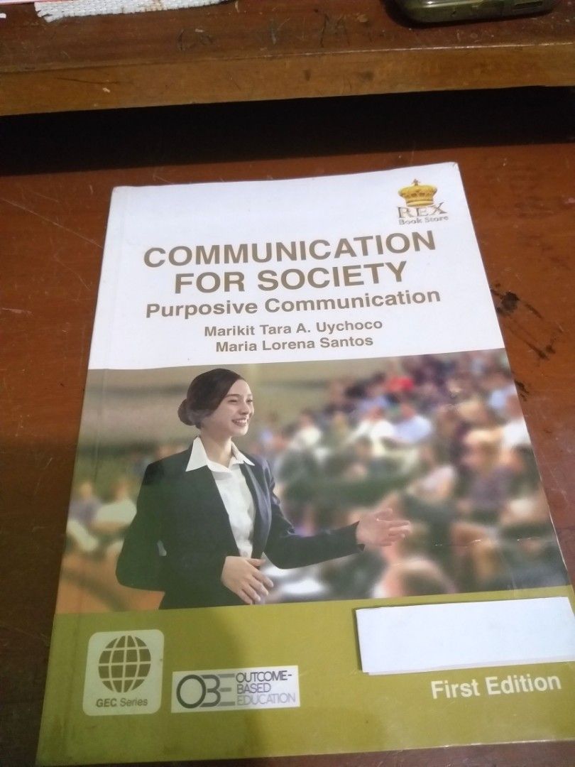 Communication for Society [Purposive Communication] (REX bookstore ...