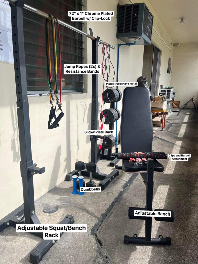 Complete Home Gym Set on Carousell