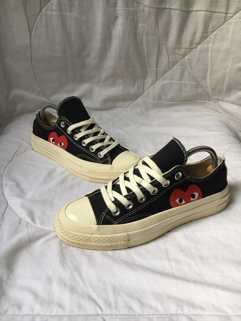 CONVERSE X CDG PLAY LOW SNEAKER BLACK on Carousell
