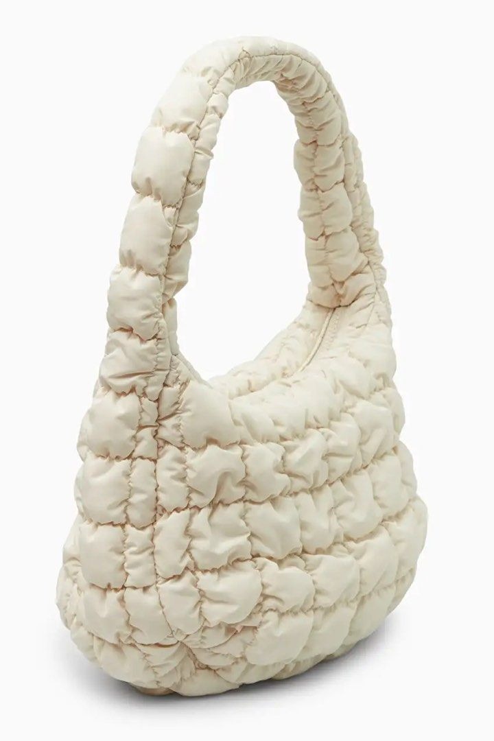 COS MINI WHITE QUILTED BAG, Women's Fashion, Bags & Wallets, Tote Bags ...