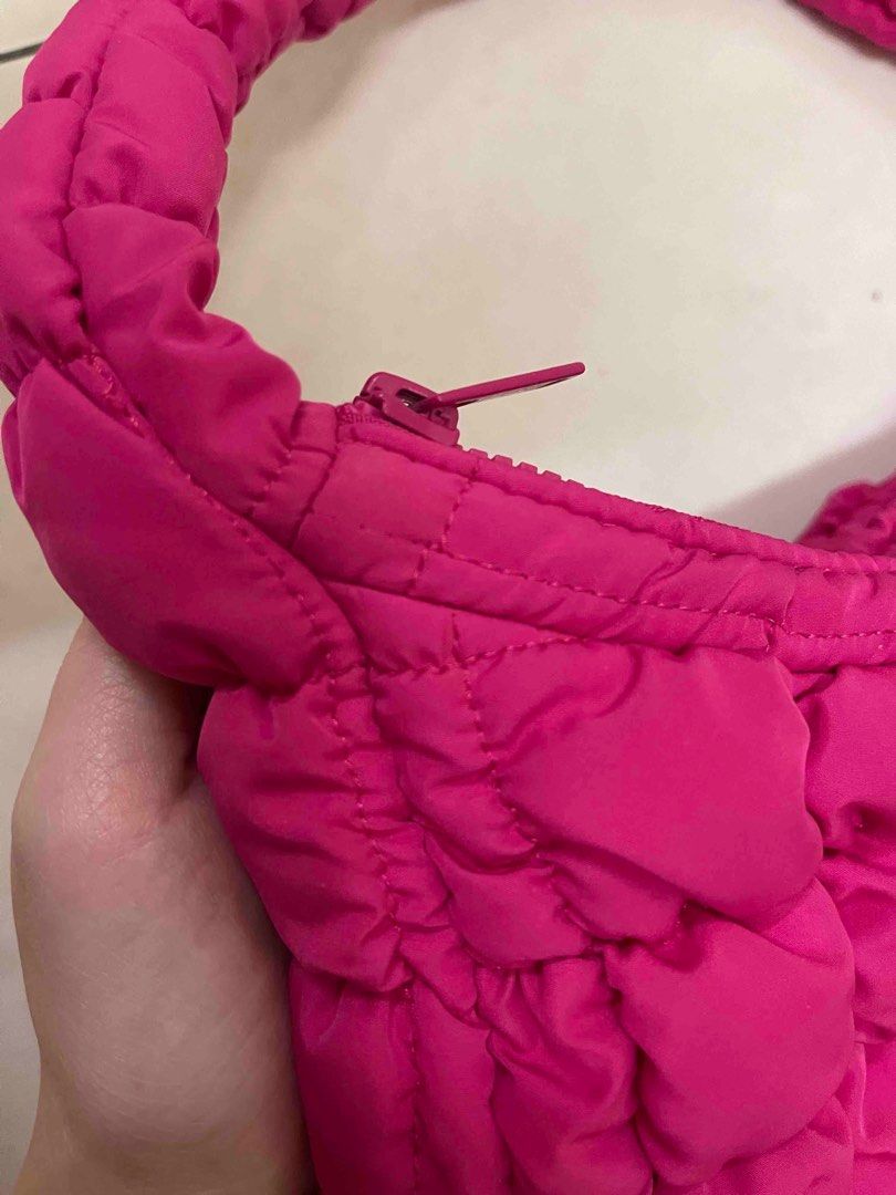 COS quilted bag in hot pink, Women's Fashion, Bags & Wallets, Shoulder ...