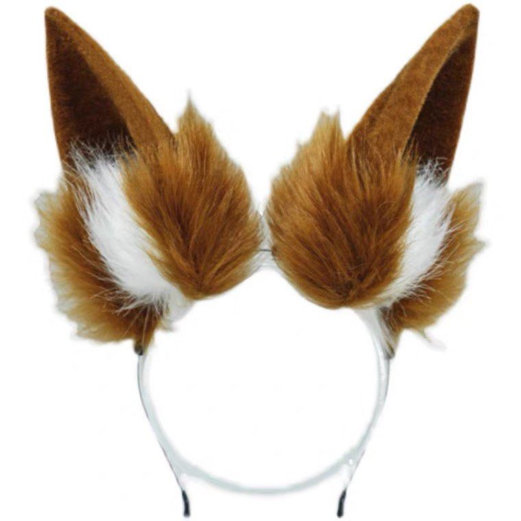 Cosplay Brown Fox Ears, Women's Fashion, Watches & Accessories, Hair ...