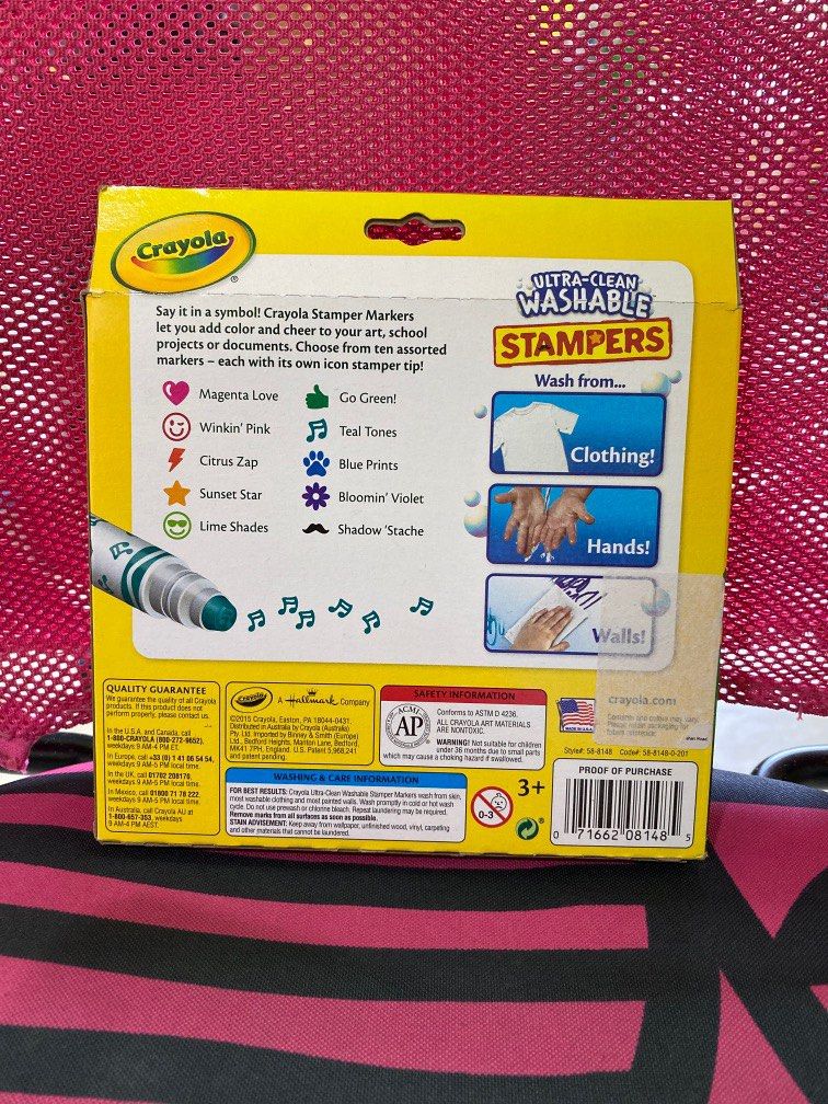 Crayola Ultra-Clean Washable Stamper Markers, Hobbies & Toys ...